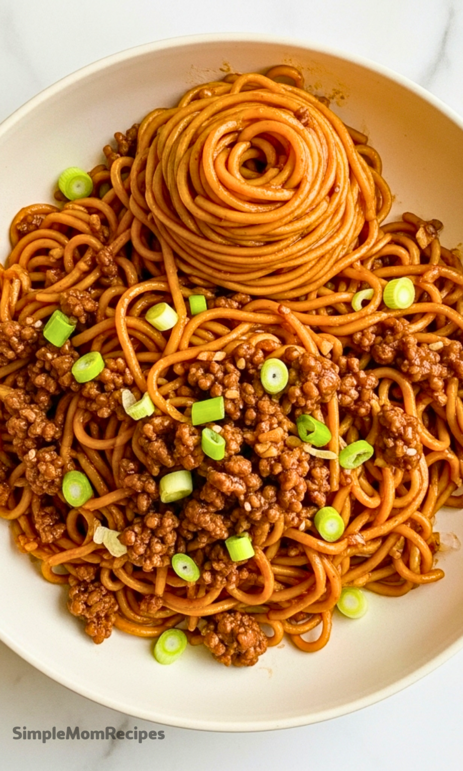 Mongolian Ground Beef Noodles Recipe - Simple Mom Recipes