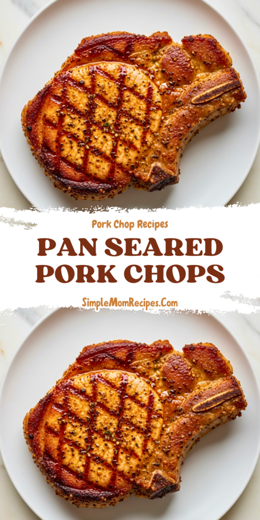 Pan Seared Pork Chops Recipe - Simple Mom Recipes