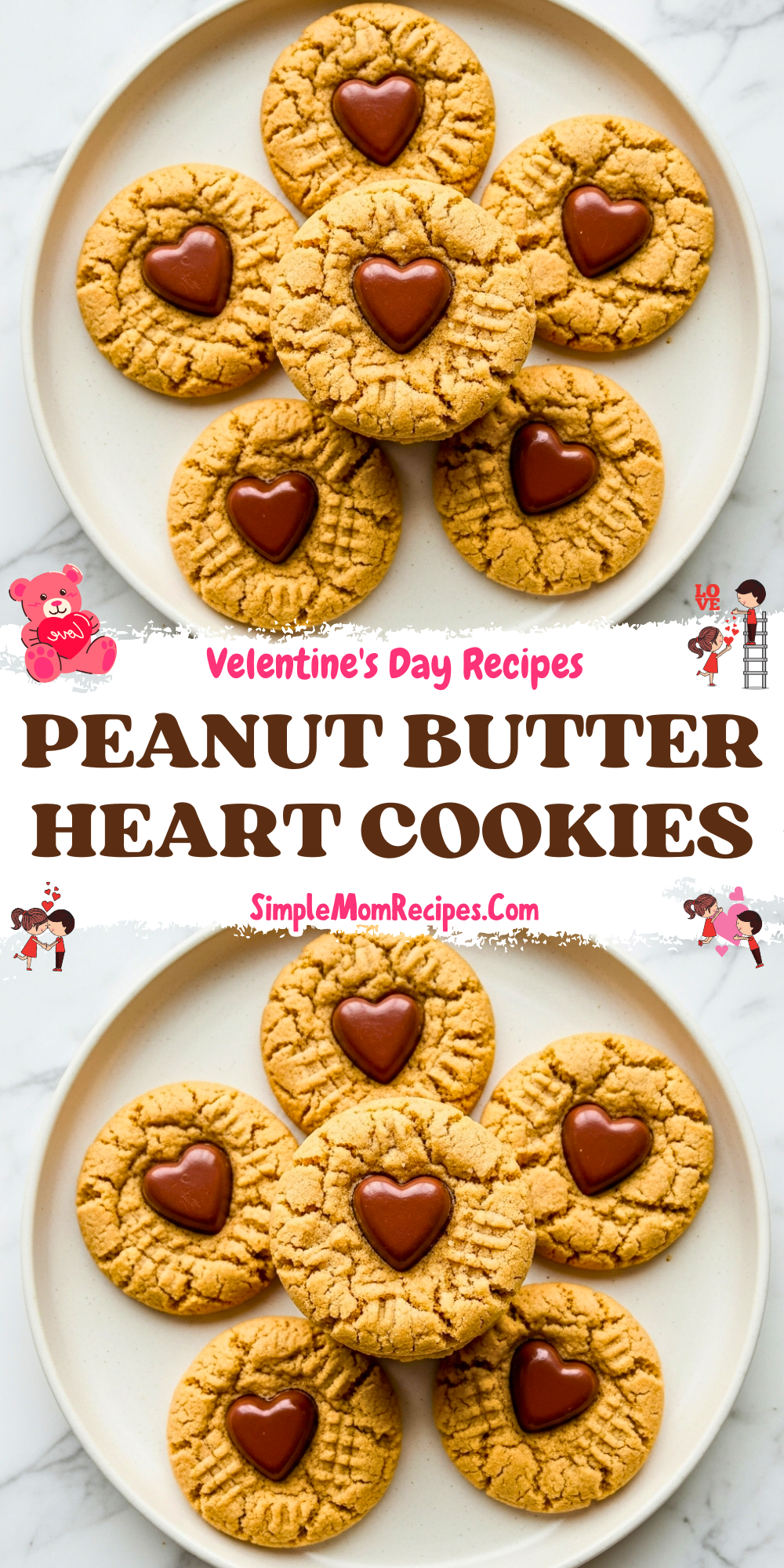 Peanut Butter Valentine’s Day Cookies Recipe - Simple Mom Recipes
