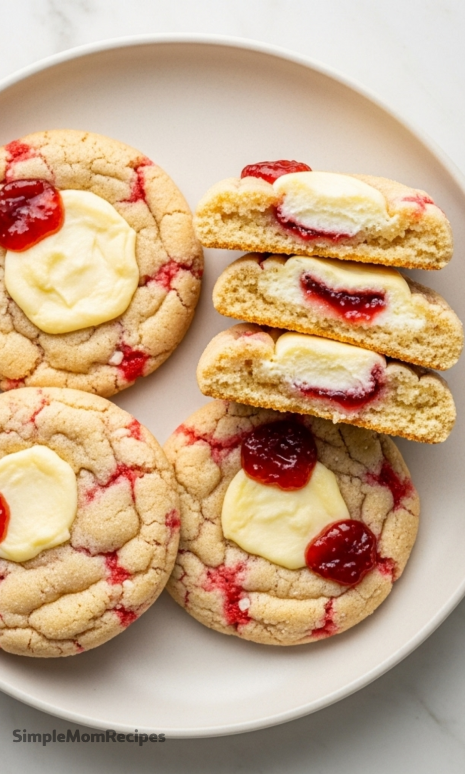 Strawberry Cheesecake Cookies Recipe - Simple Mom Recipes